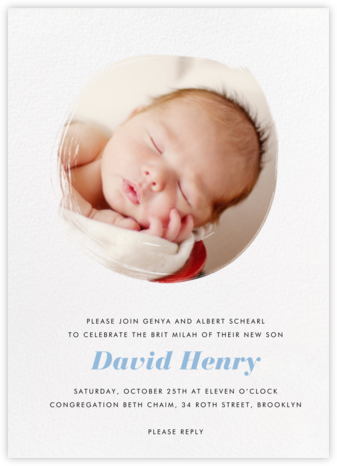 Bris and baby naming invitations | Send online instantly | RSVP tracking