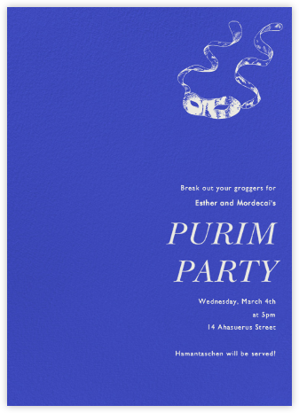 Purim Invitations | Send online instantly | RSVP tracking