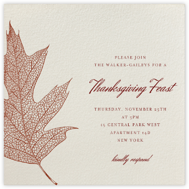 Thanksgiving invitations - online at Paperless Post