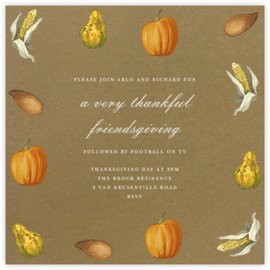 Thanksgiving invitations - online at Paperless Post